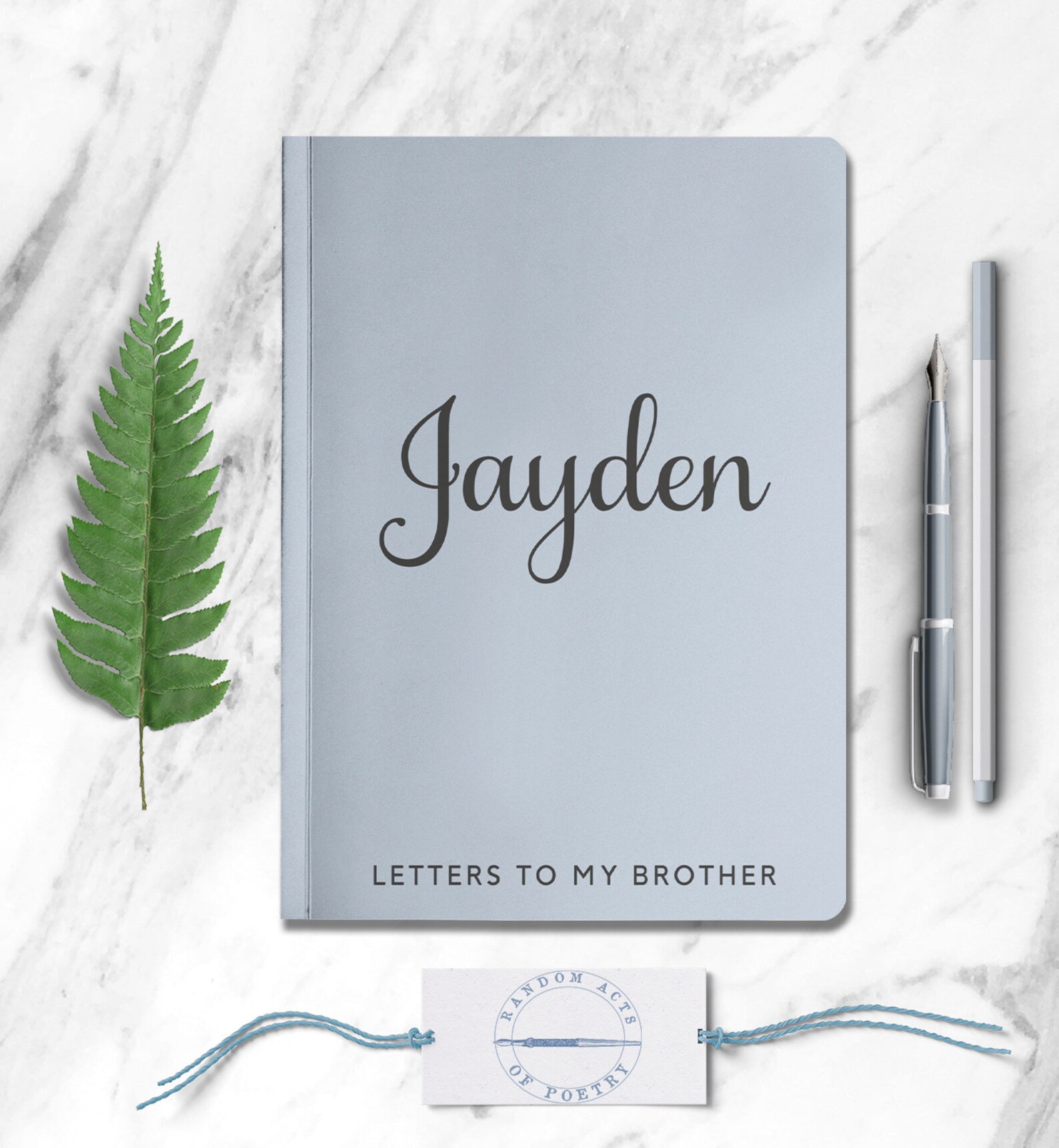 Letters to My Brother - Personalized Memory Journal - Custom Name ...