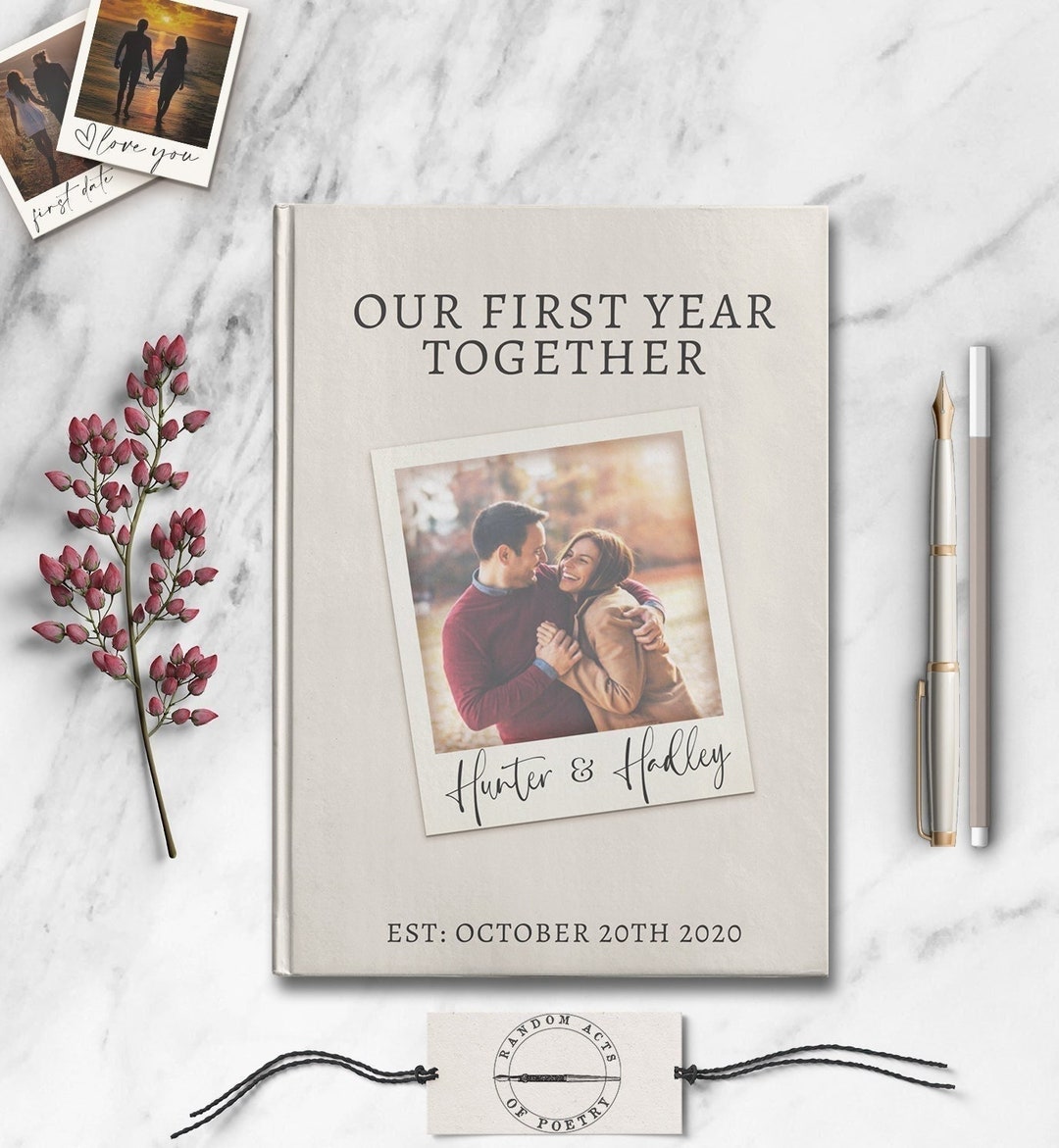 Our First Year Together Personalized Couple Notebook Custom - Etsy