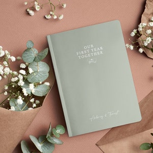 Couples Journal Personalized Our First Year Together Custom Memories ...