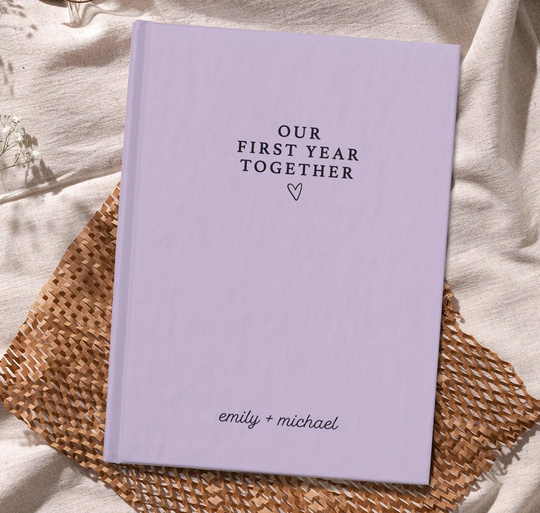 Our First Year Together - Personalized Custom Couple Journal - Paper ...