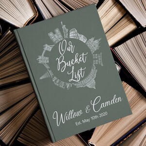 Our Bucket List Custom Couple Travel Journal Personalized - Etsy