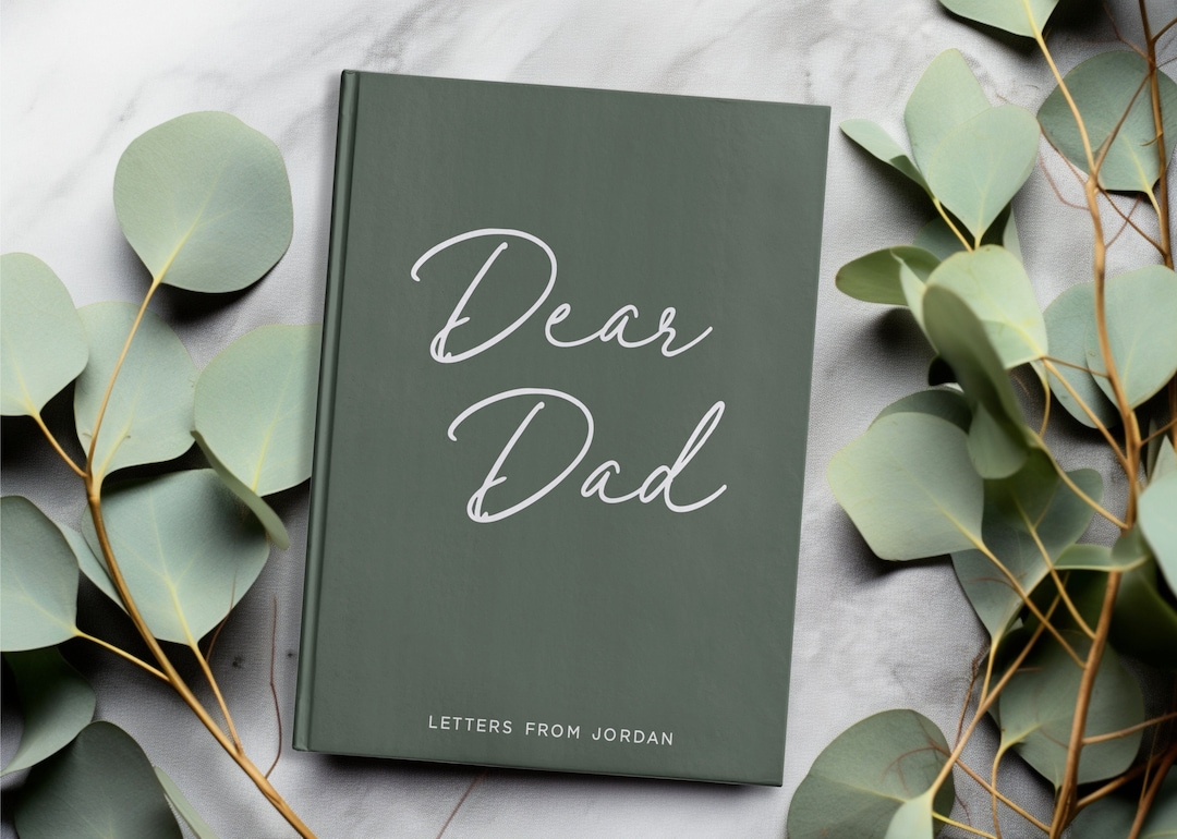 Letters to Dad Personalized Dear Dad Notebook Custom Memory Miss You Journal Loss of Father ...