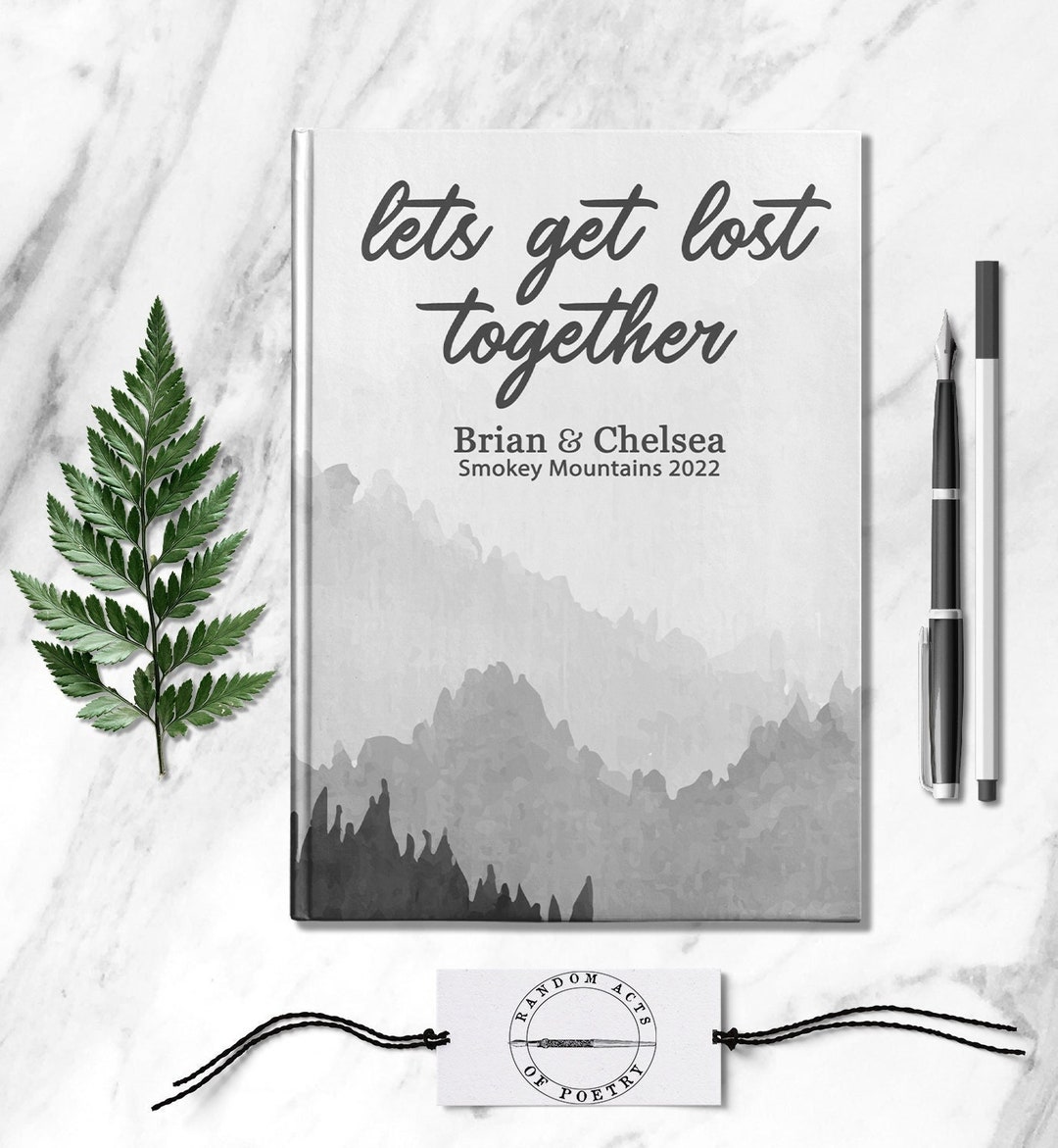 Lets Get Lost Together Personalized Couple Notebook Custom - Etsy