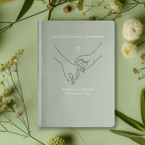 Our First Year Together Personalized Couple Notebook Custom Memories ...