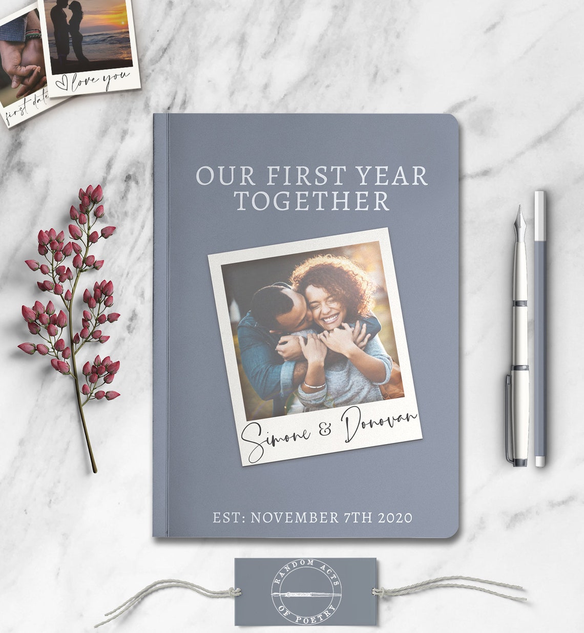 Our First Year Together Personalized Couple Notebook Custom - Etsy