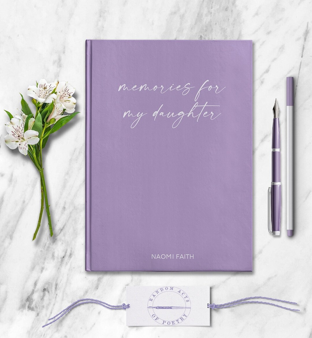Memories for My Daughter Personalized Name Notebook Custom Pregnancy ...