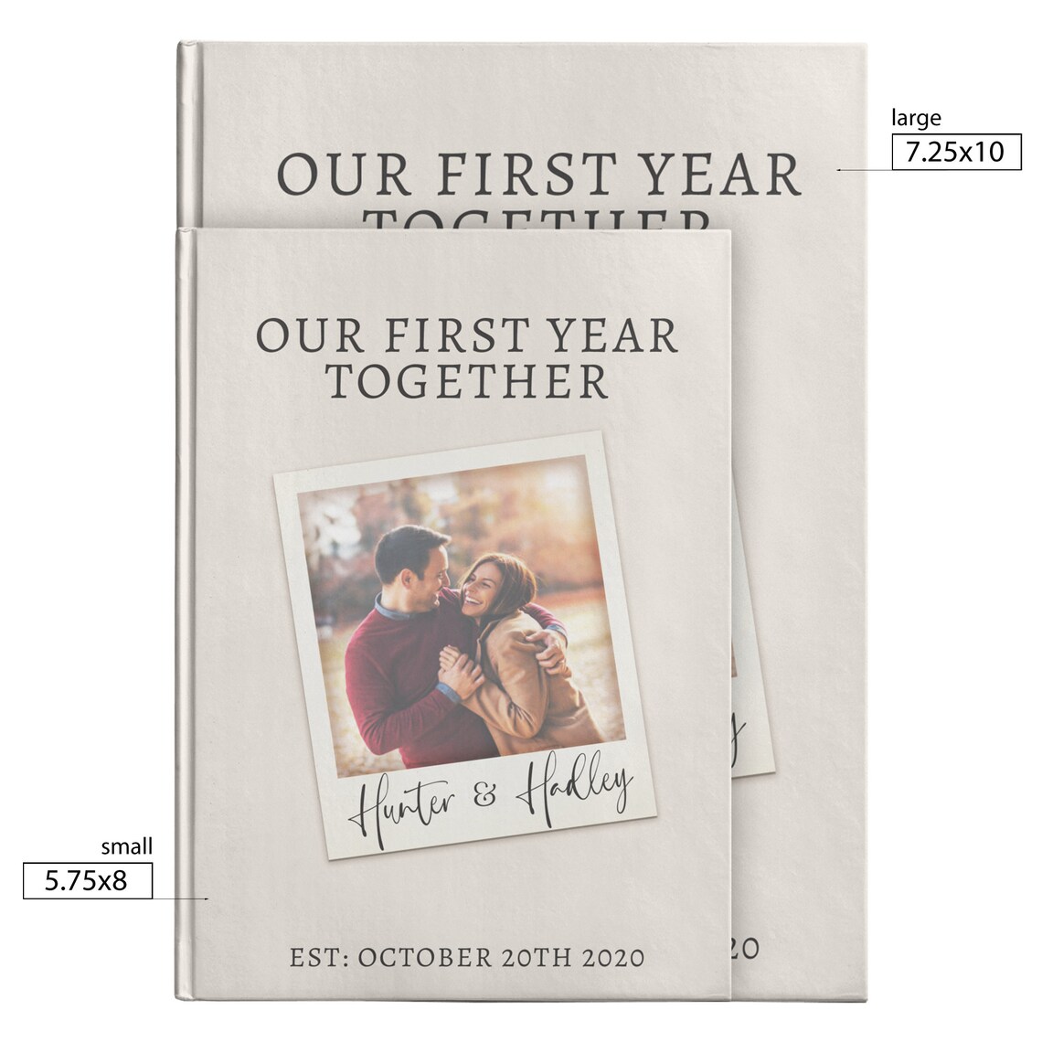 Our First Year Together Personalized Couple Notebook Custom - Etsy