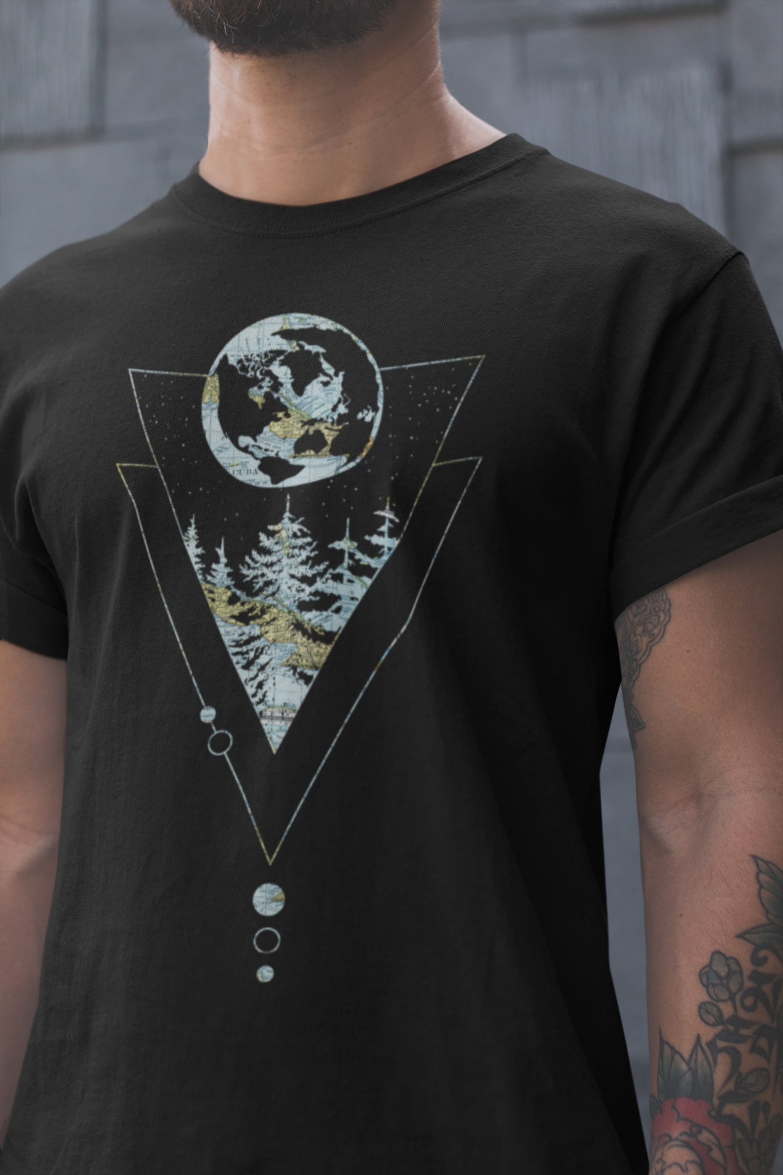 Nature T Shirt Earth Forest Trees Men Graphic Tees Adventure - Etsy