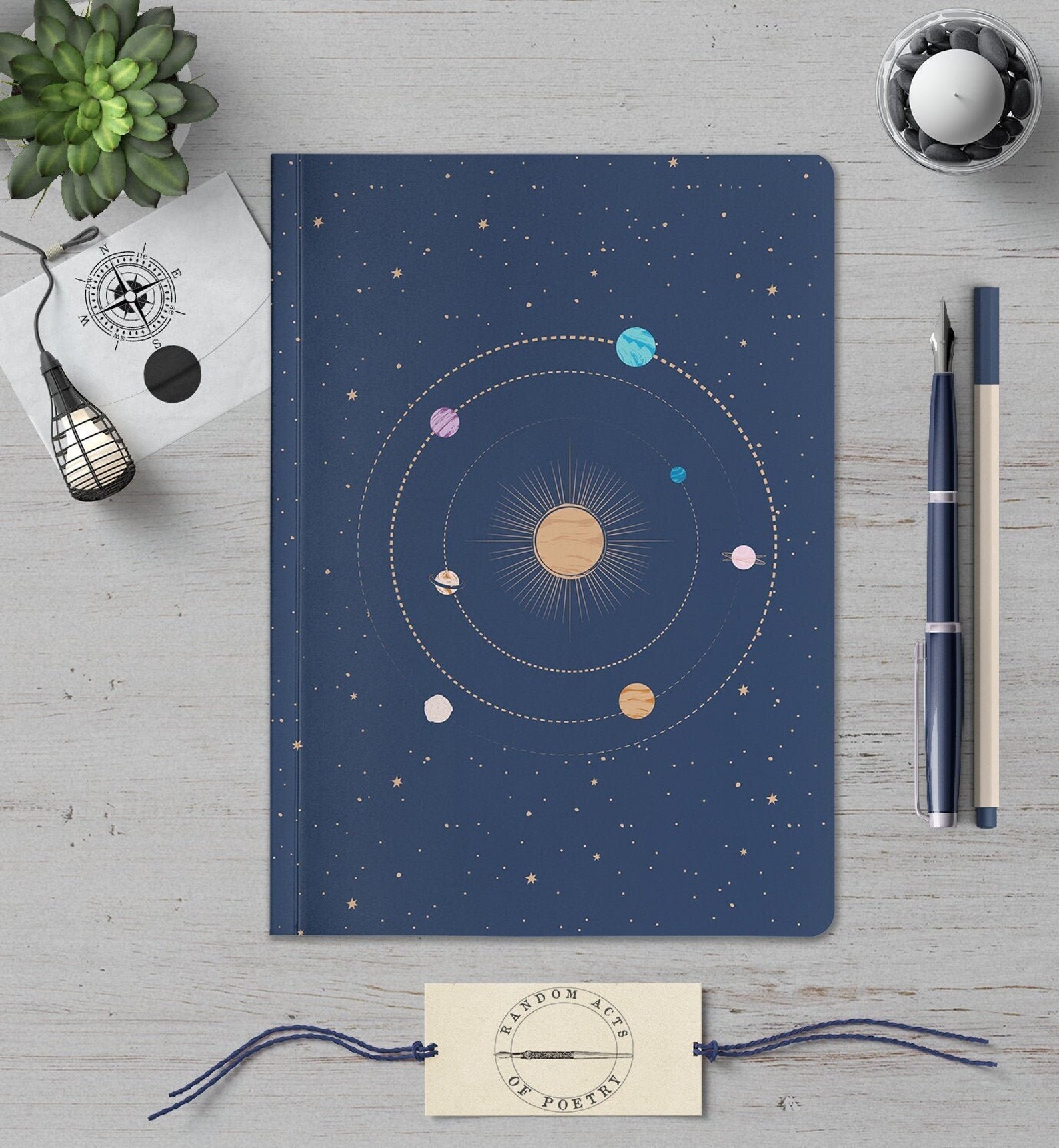 Solar System Notebook Outer Space Galaxy Universe Planets | Etsy
