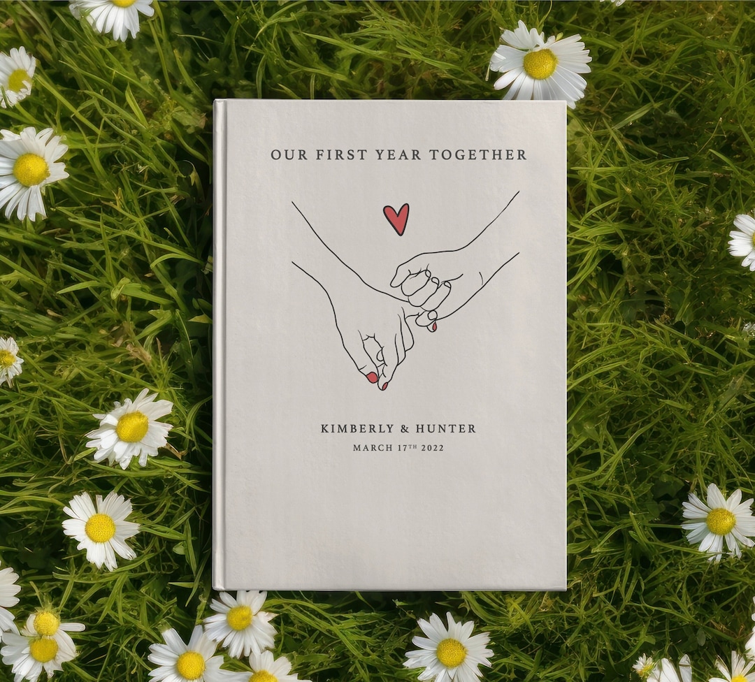 Our First Year Together Personalized Couple Notebook Custom Memories ...