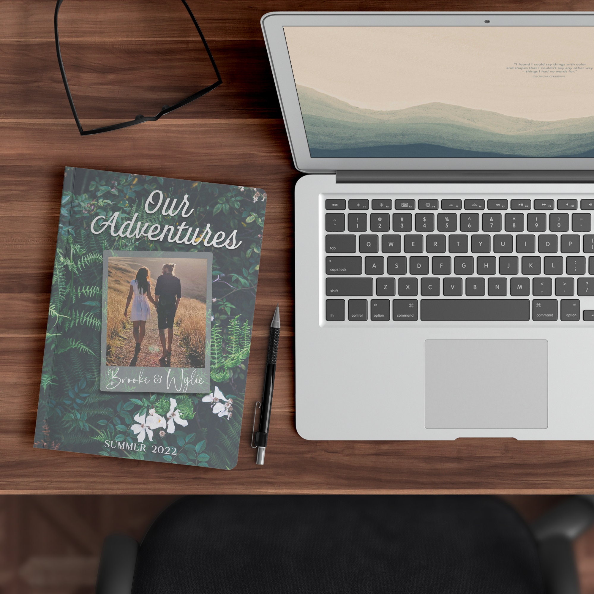 Our Adventures Personalized Couple Notebook Custom Photo - Etsy