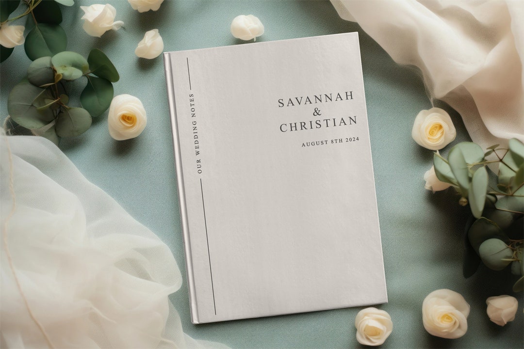 Our Wedding Notes Custom Couple Notebook Personalized Wedding Journal ...