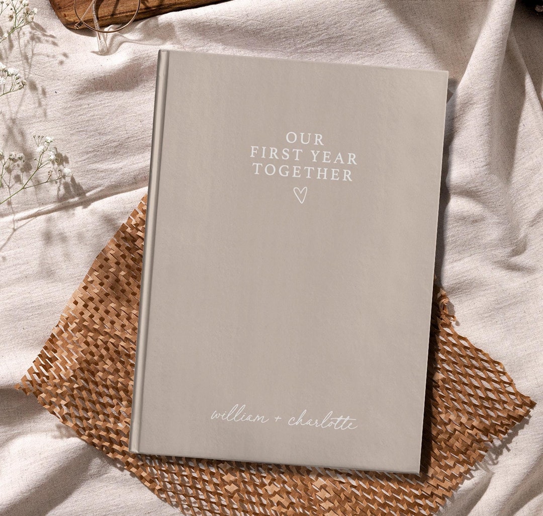 Personalized Couple Notebook Custom Paper Anniversary Gift Our First ...