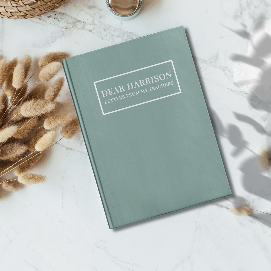 Letters From My Teachers Custom School Memory Book Personalized Name ...