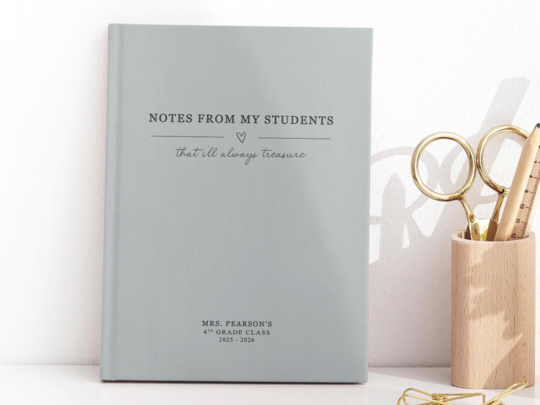 Notes From My Students - Teacher Memory Book - Class of 2026 ...
