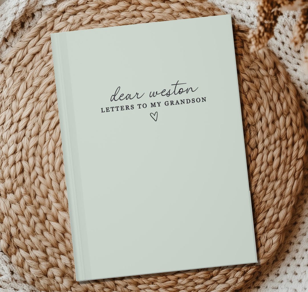 Letters to My Grandson - Personalized Baby Boy Memory Journal ...