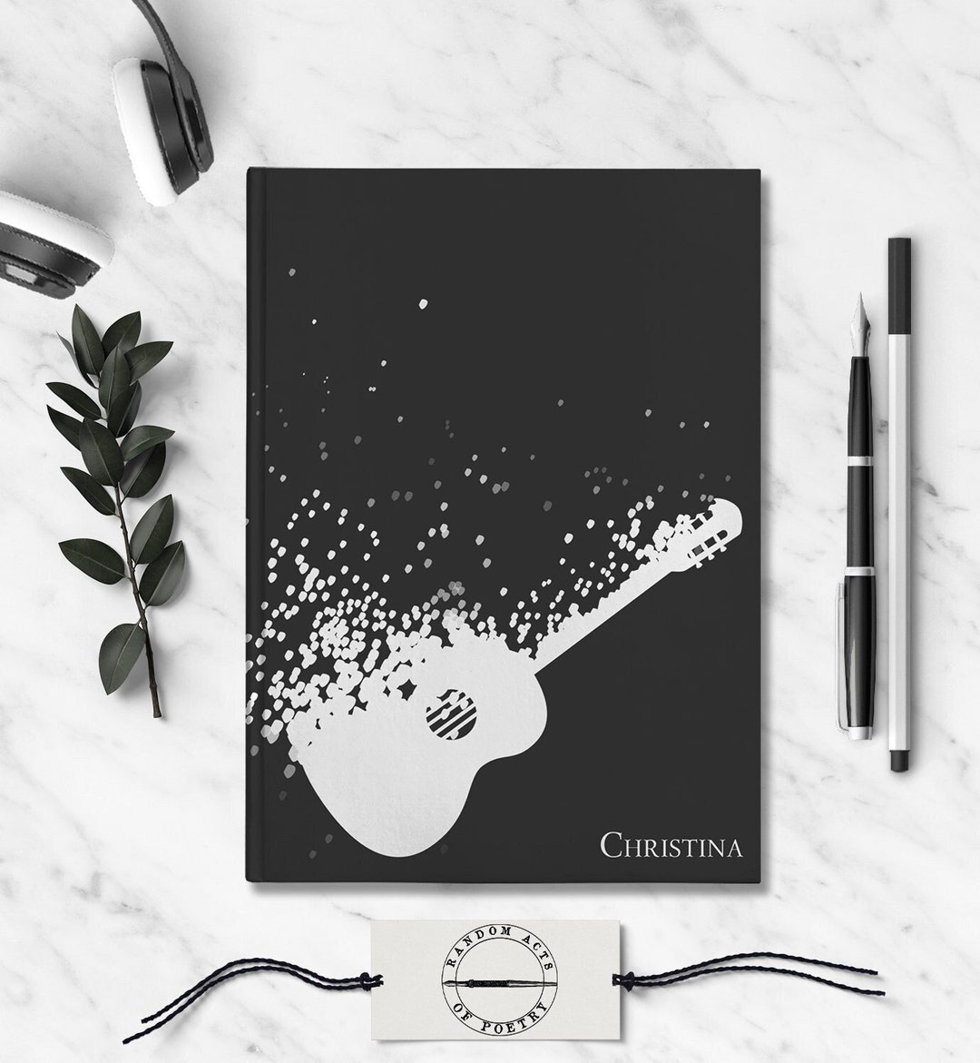 Guitar Journal - Personalized Musician Songwriting Notebook - Custom ...