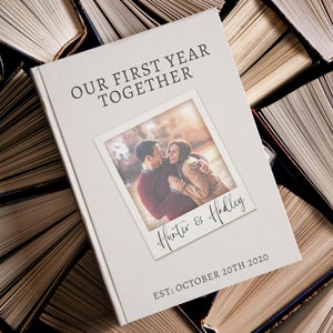 Our First Year Together Personalized Couple Notebook Custom Photo ...