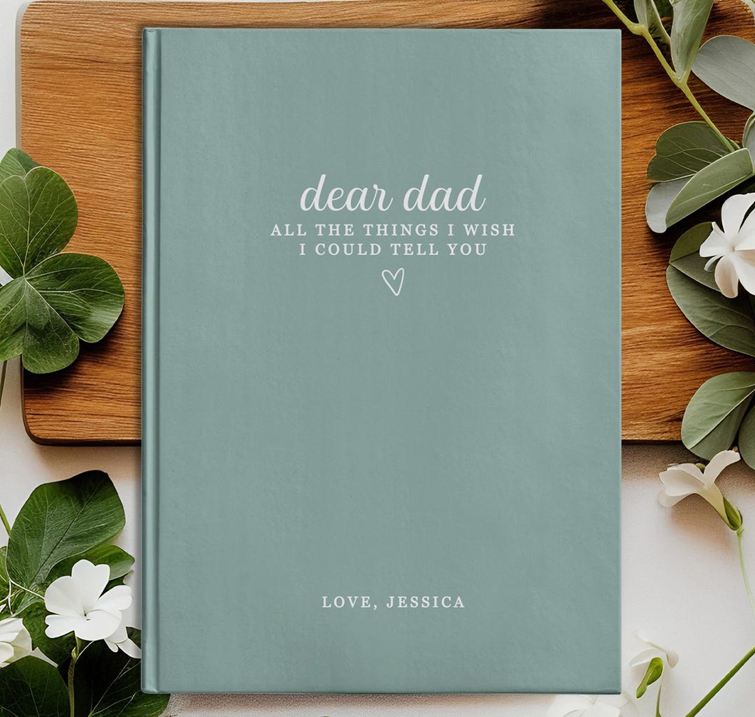 Letters to My Dad Journal - Personalized Notebook - Grief - Remembrance ...