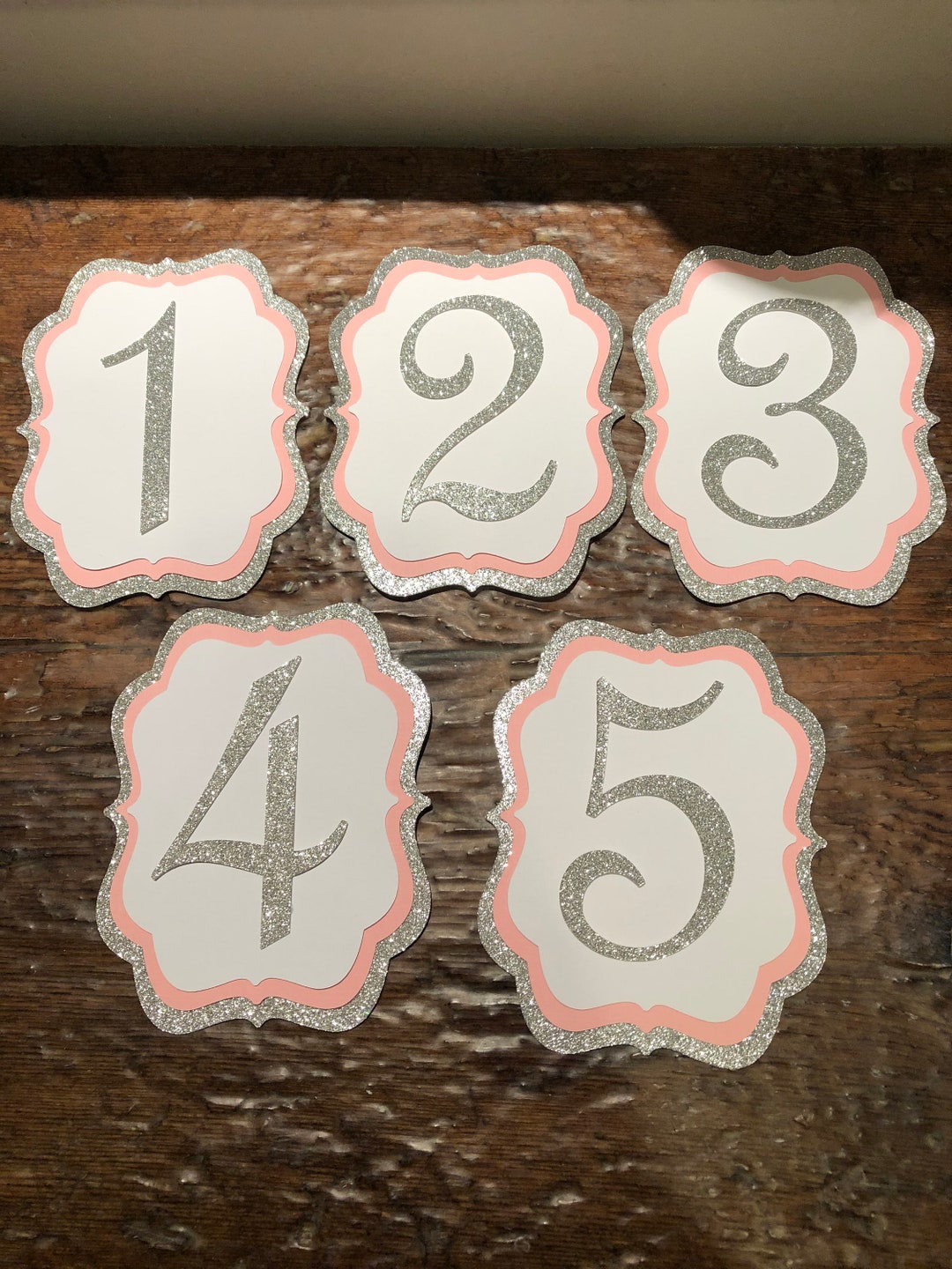 Table Numbers - Birthday Party Decoration - Baby Shower Decoration ...