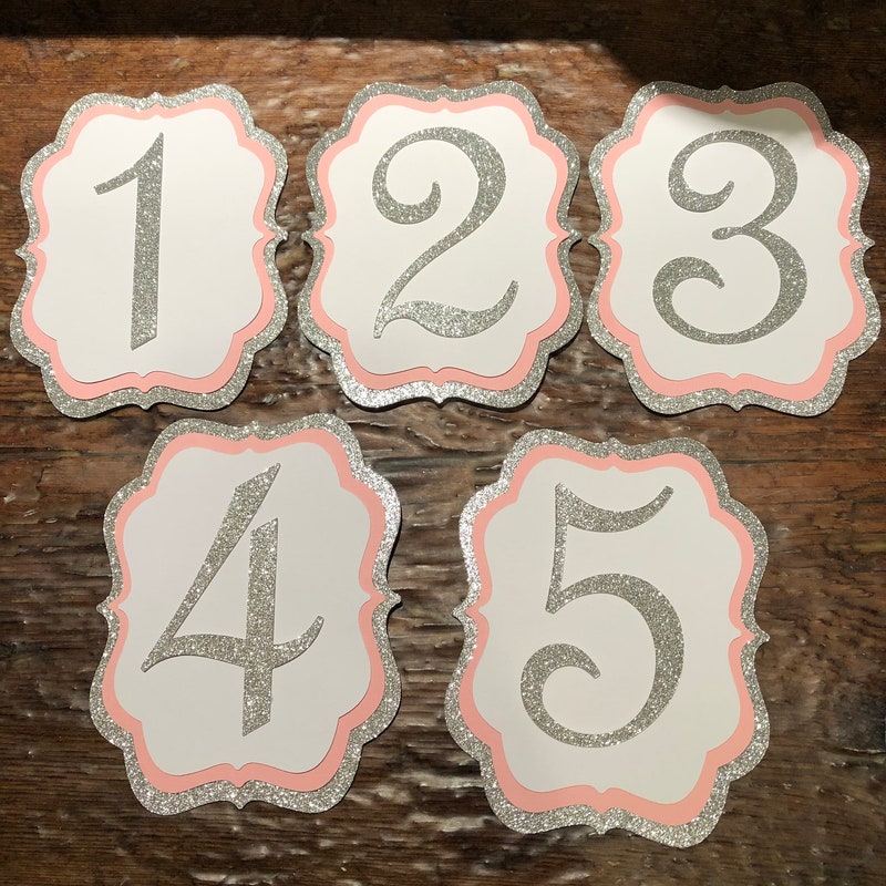 Party Table Numbers - Etsy
