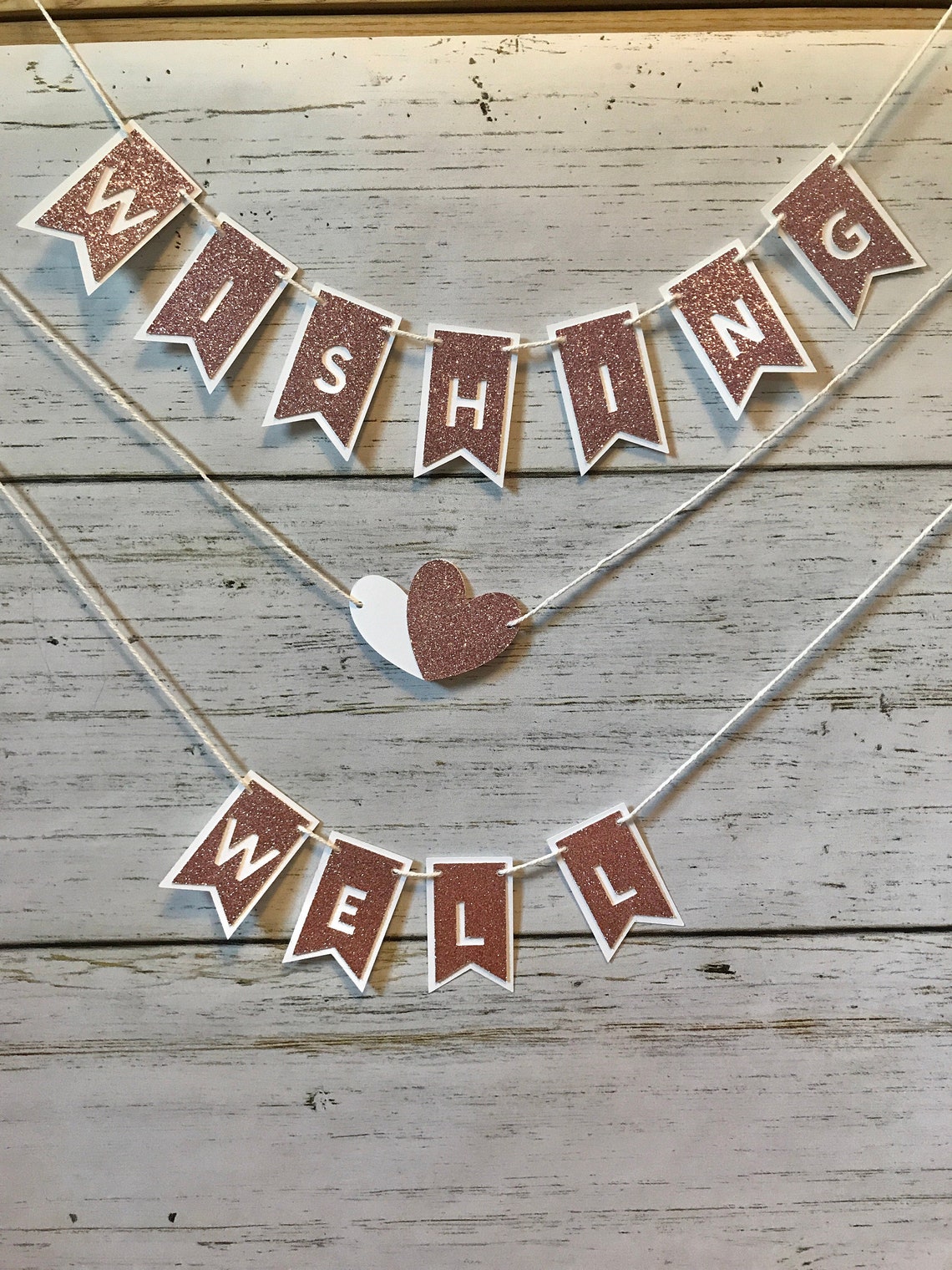 Wishing Well Garland - Wishing Well Banner - Bridal Shower - Bridal ...
