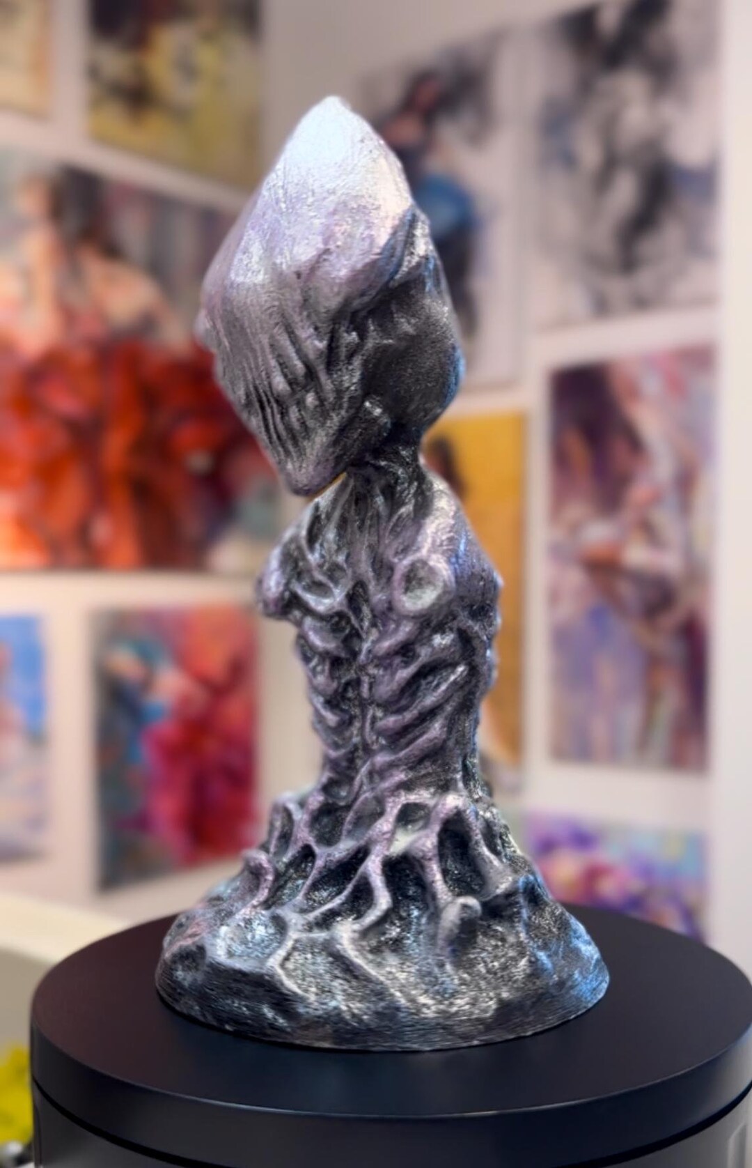 Alien Sculpture, Creature Maquette, Handcrafted Scifi Statue Art, Alien ...