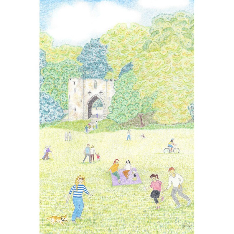 Castle Folly, Roundhay Park, Leeds, West Yorkshire - Signed A4 Giclée ...