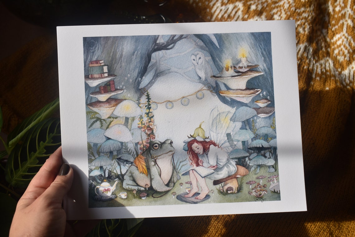 Enchanted Library Print - Etsy