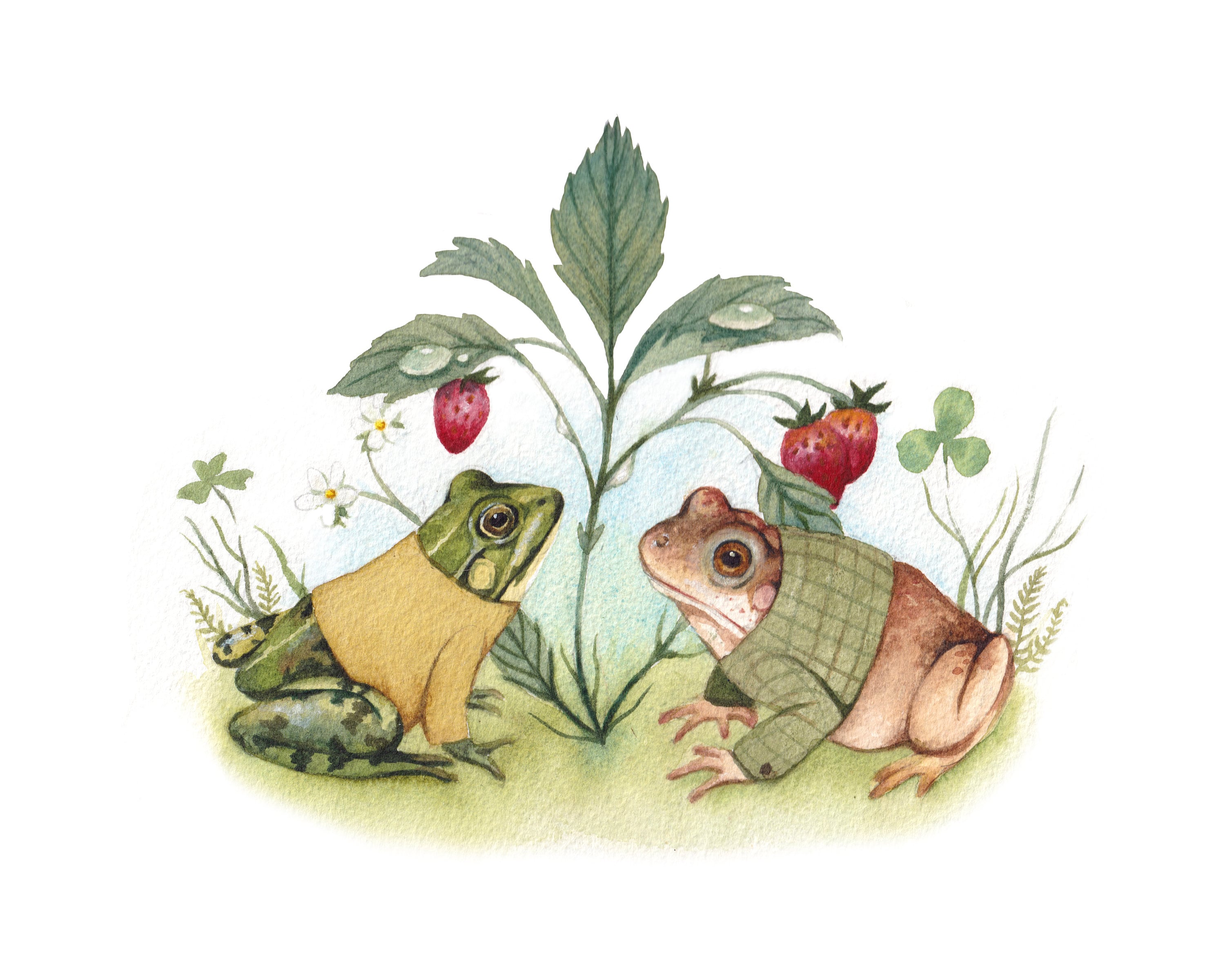 Frog and Toad Print - Etsy