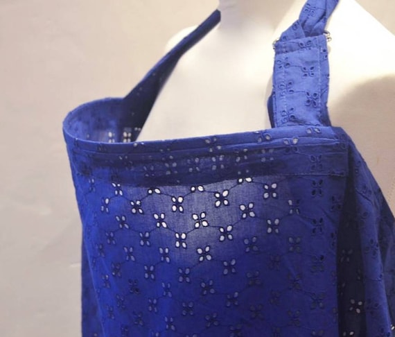 Bestseller Royal Blue Broderie Anglaise cutwork Embroidered | Etsy