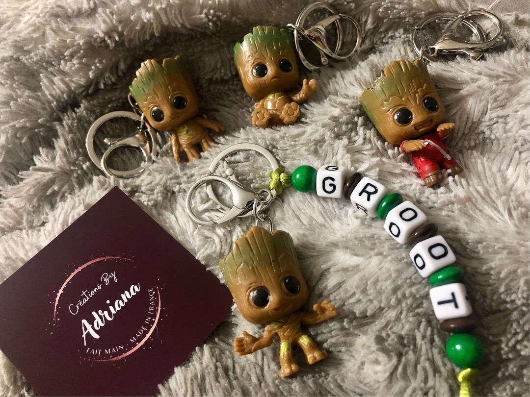 3D Character Key Ring, Mini Groot, Guardian of the Galaxy, Super Hero ...