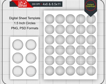 Circle template | Etsy