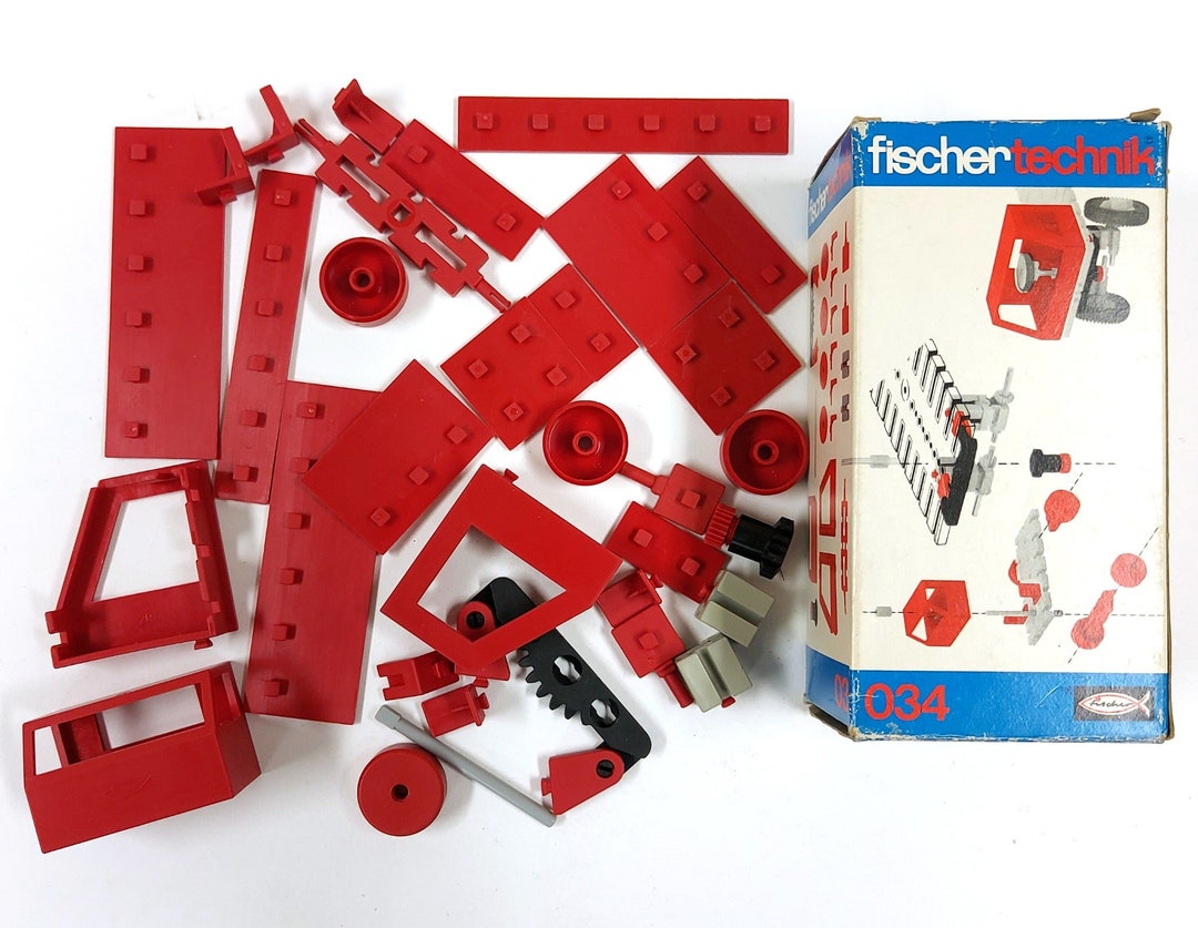 Vintage Fischertechnik 034 Parts Spares Complete 1977 W. Germany 30334 ...