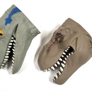 Jurassic World Hand Puppets Dinosaurs Uni and Amblin Rubber - Etsy