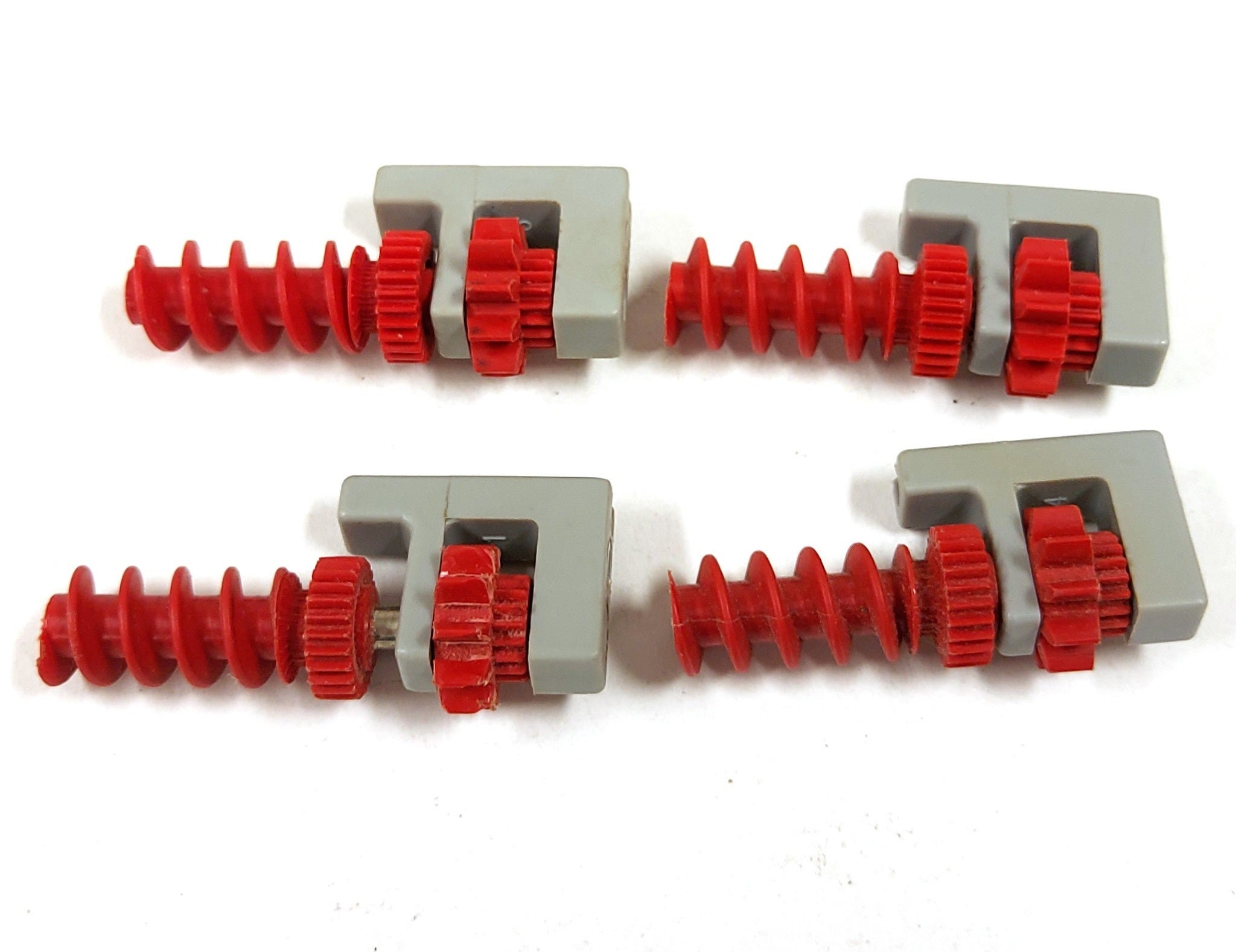 Vintage Fischertechnik 31045 Bracket With Worm Gray Red 4pcs - Etsy