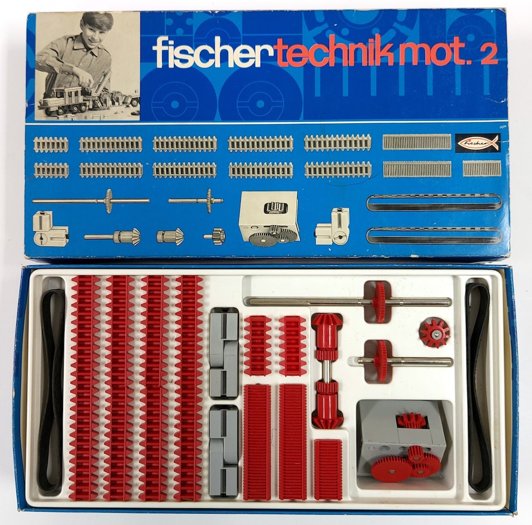 Vintage Fischertechnik Mot.2 Parts Spares Complete 1967 W. Germany ...