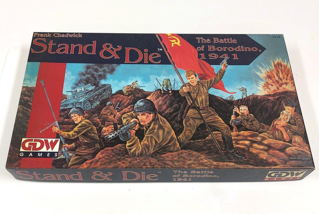 Vintage GDW Stand & Die Board Game – the Battle of Borodino 1941 ...