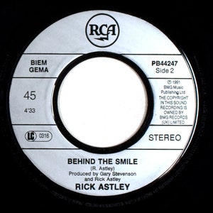 Rick Astley – Cry for Help / Behind the Smile 7" Vinyl VG+/VG - Etsy