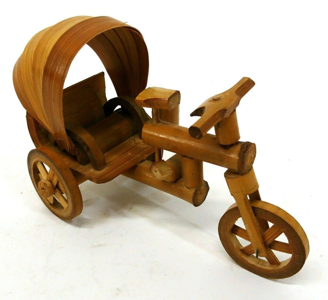 Original Vintage Bamboo Rickshaw Cycle Dutch Indies Indonesia - Etsy