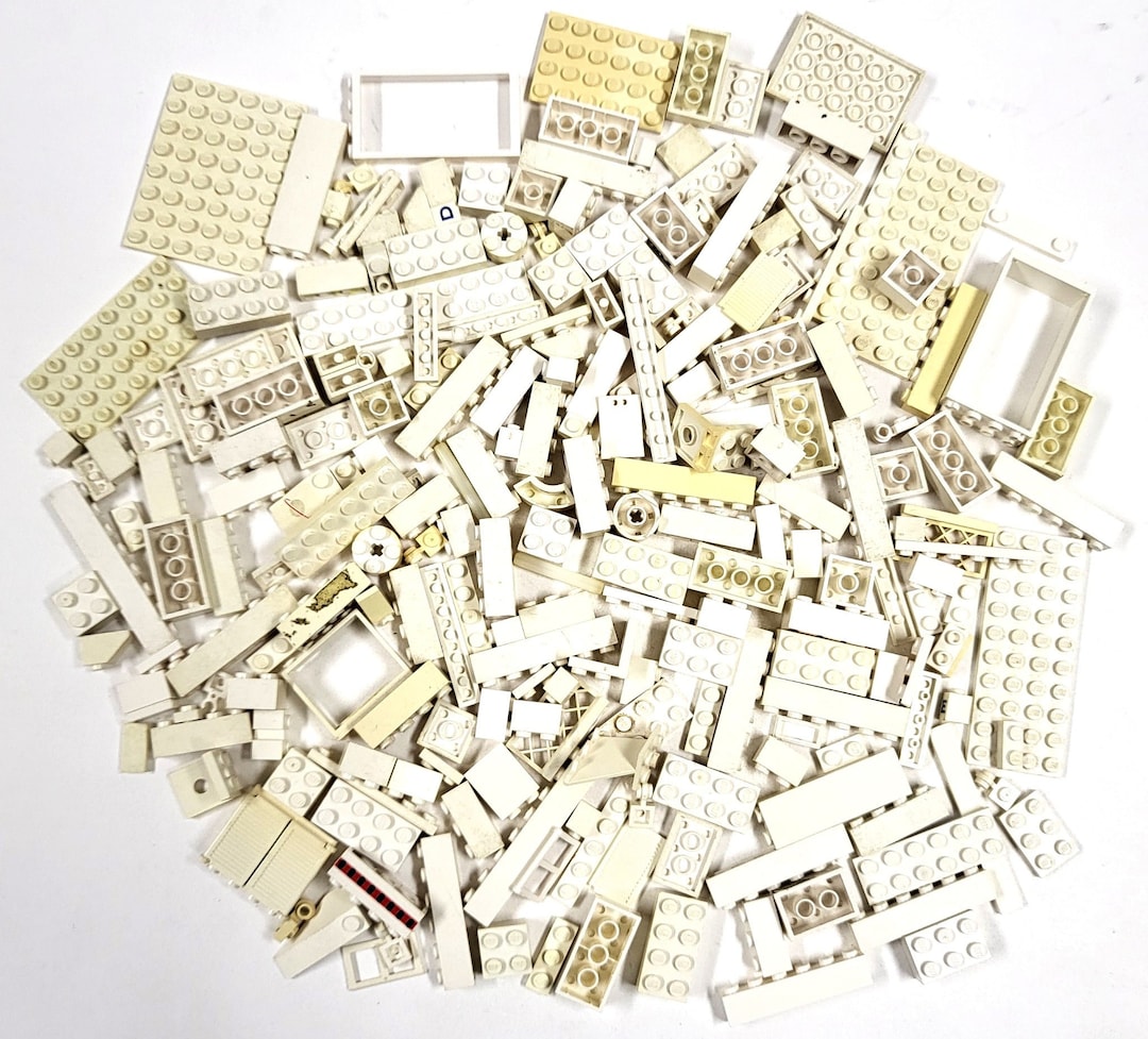 Vintage Lego Classic White Bricks Parts Spares Bundle Mixed Lot - Etsy
