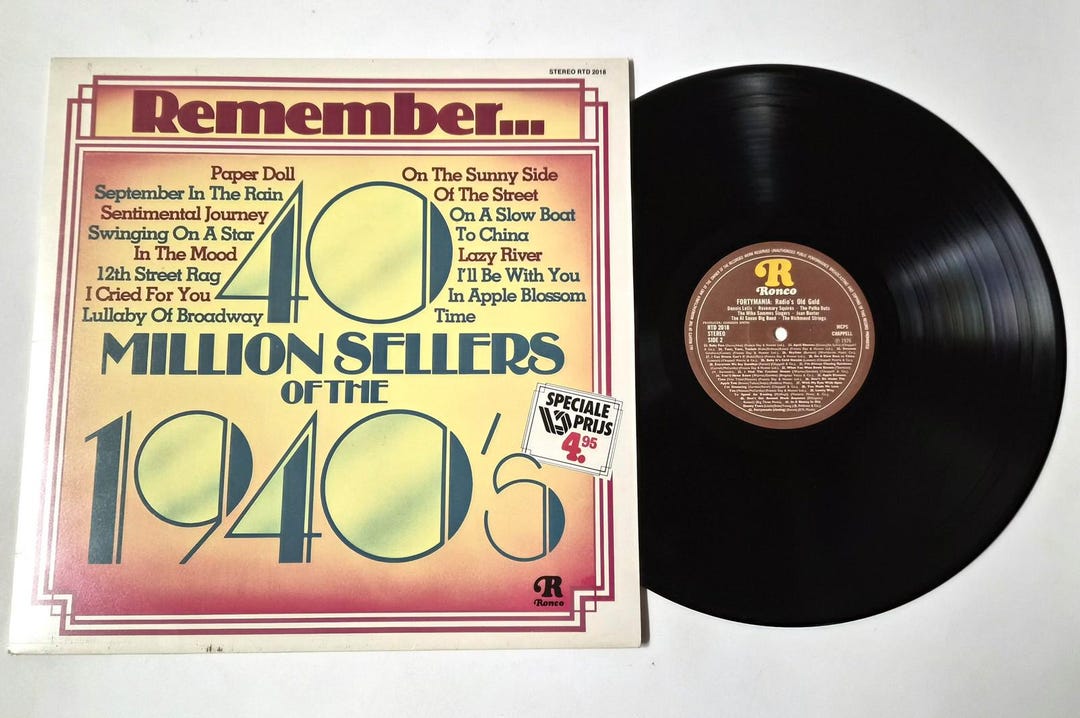 Remember… 40 Million Sellers of the 1940’s – Various Artists LP – Ronco ...