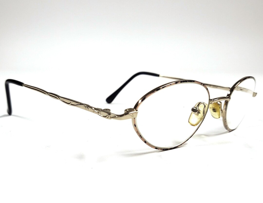 Vintage Moda Di Milano DM451182 Eyeglasses Fill Rim Frames White Gold ...