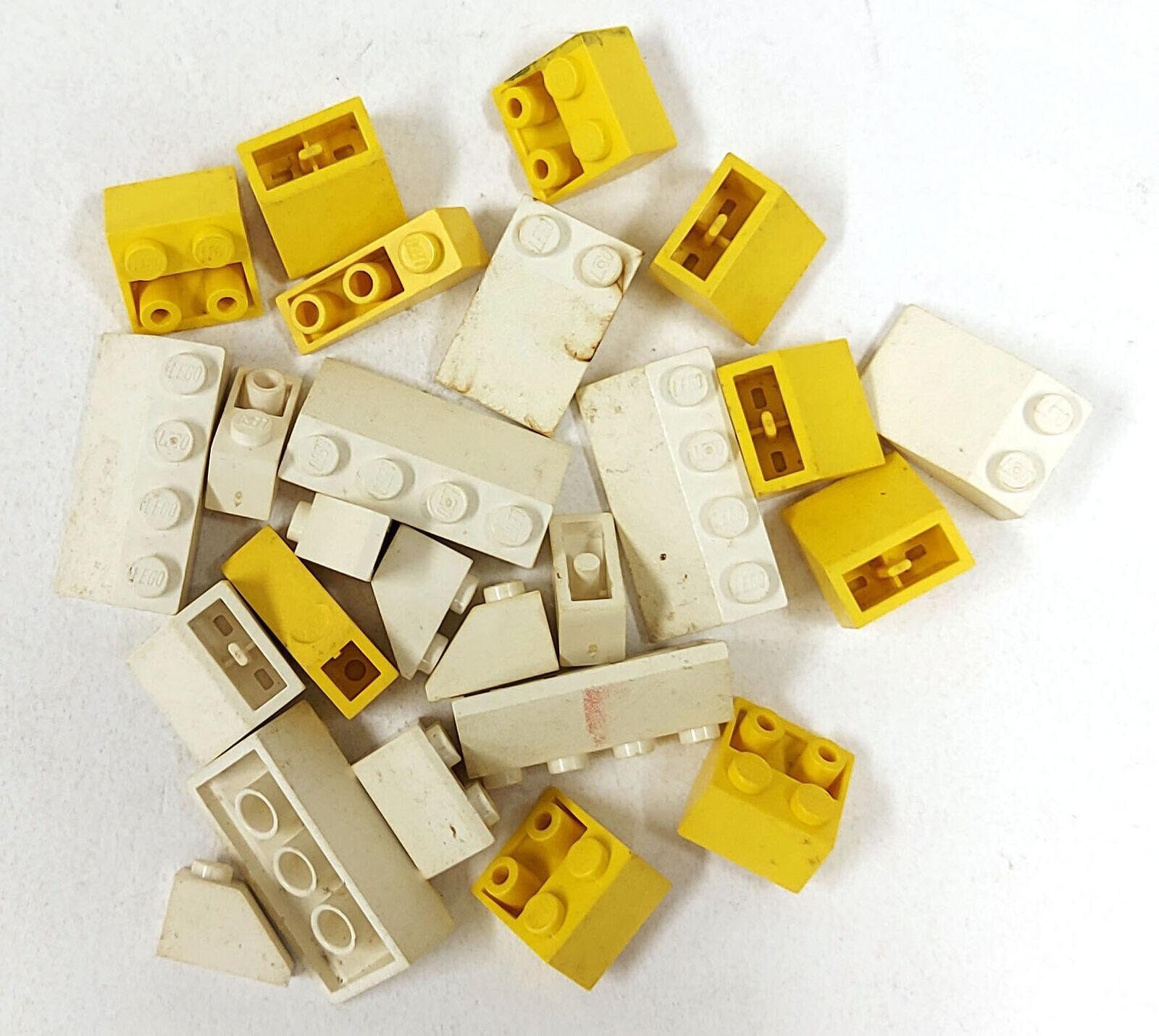 Lego Classic City Sloped Bricks Roof Yellow White Bundle Vintage - Etsy