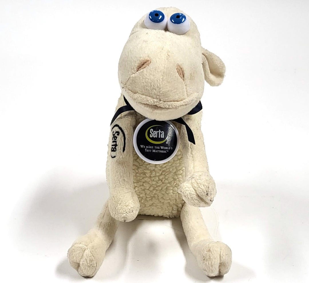 Vintage 2000 Serta 80 Years Sheep 8" Plush Soft Toy - Etsy