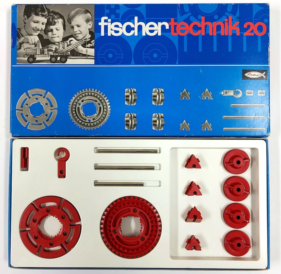 Vintage Fischertechnik 20 Parts Spares Complete 1969 W. Germany 30920 ...