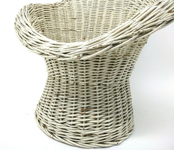 Vintage Wicker Rotan Kids Chair 56cm Children Doll Teddy Bear ...