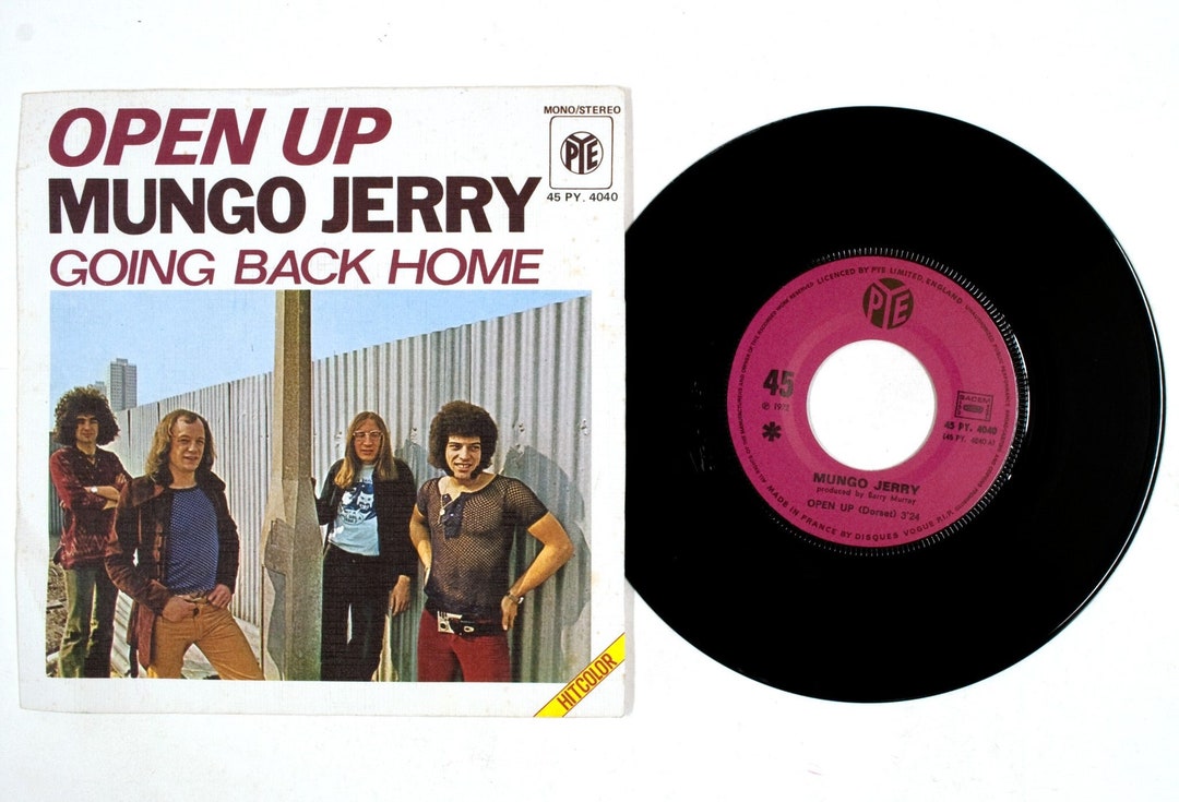 Mungo Jerry – Open up / Going Back Home 7" Vinyl NM/VG+ - Etsy