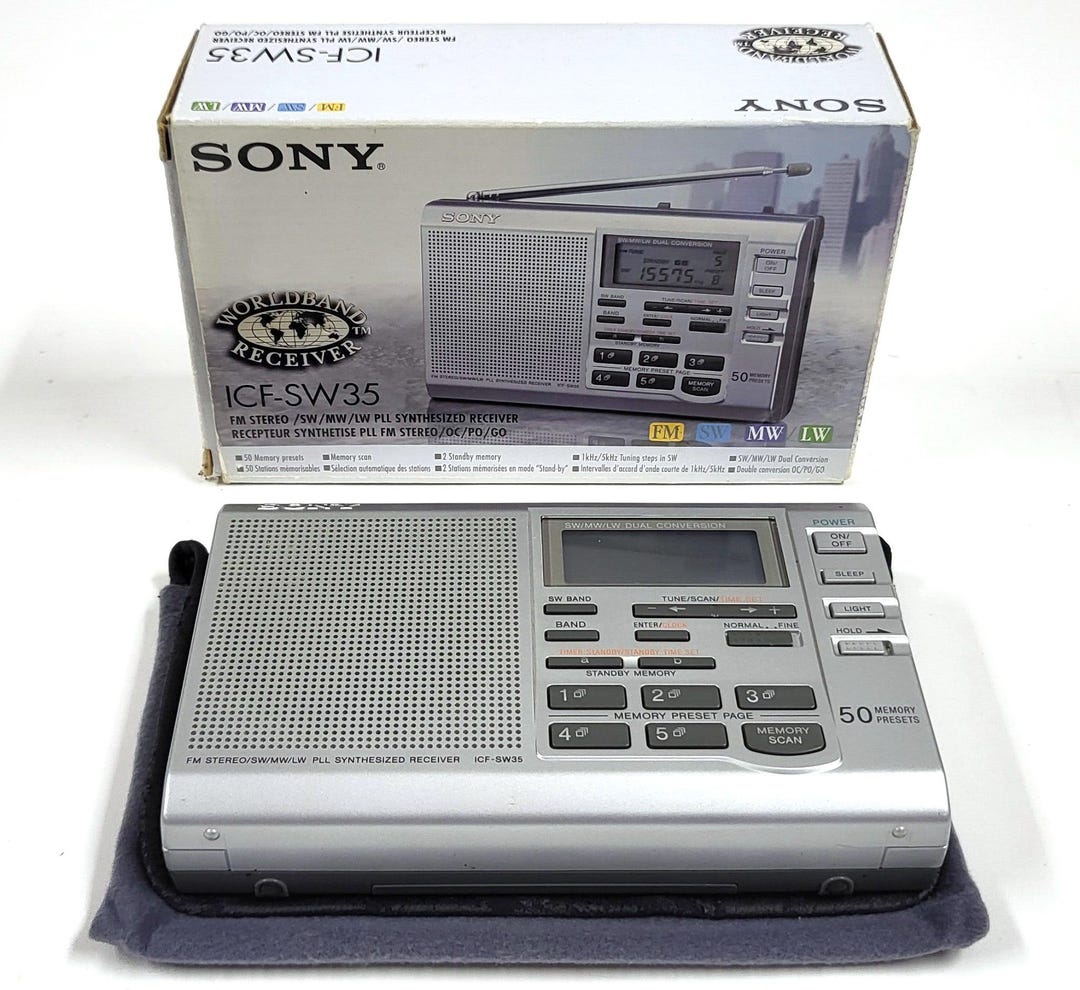 Vintage Sony ICF-SW35 World Band Radio Receiver - Etsy UK