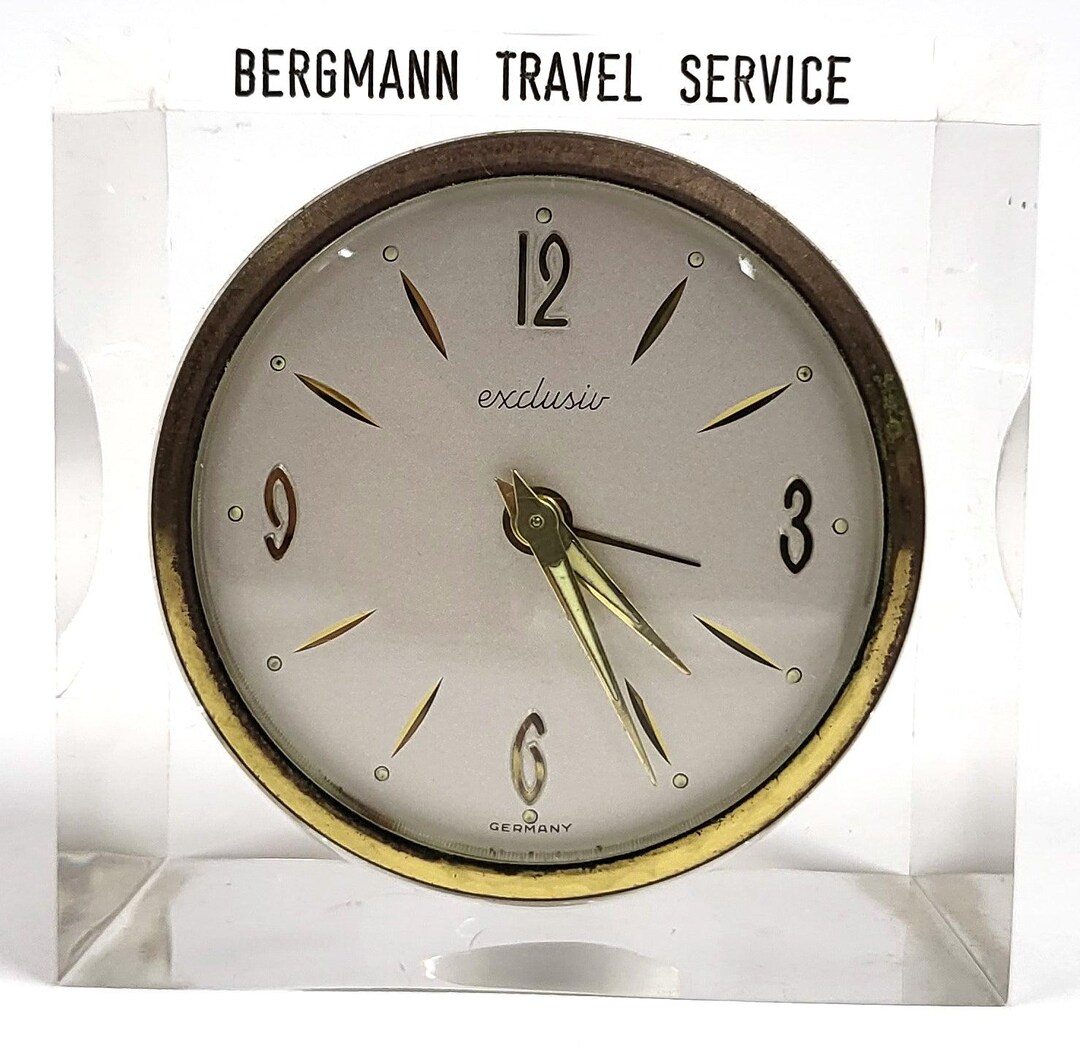 Vintage Exclusiv Germany Wind up Desk Alarm Clock Promotional Works - Etsy